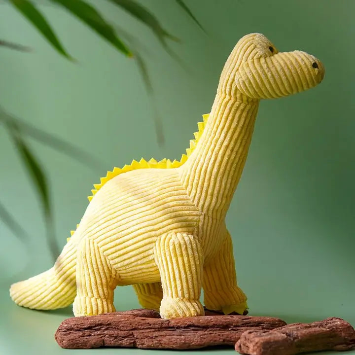 BY4713 Yellow Corduroy Diplodocus Dinosaur By Best Years – Pretty Vacant